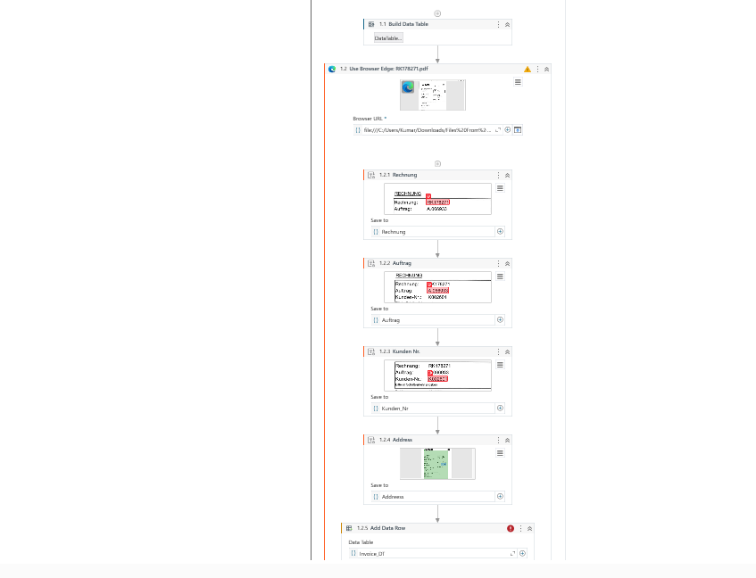 Error Bc30311value Of Type String Can Not Be Converted To Datarow Activities Uipath