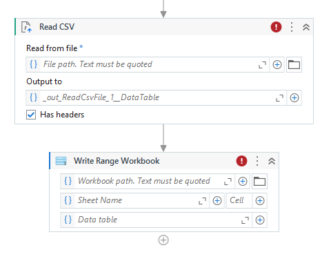 Saving csv type to xlsx - Studio - UiPath Community Forum