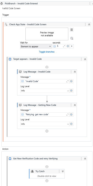 Throw Exception Retry Scope Runs Even After Exception Is Thrown Inside Pick Branch Activivty