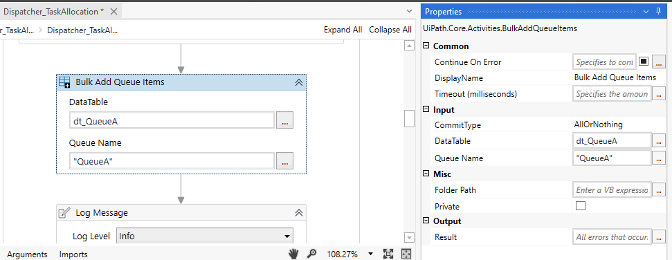 Bulk Add Queue Items Bulka Queue Items Parameters Must Not Be Null Error Code 0 Automation