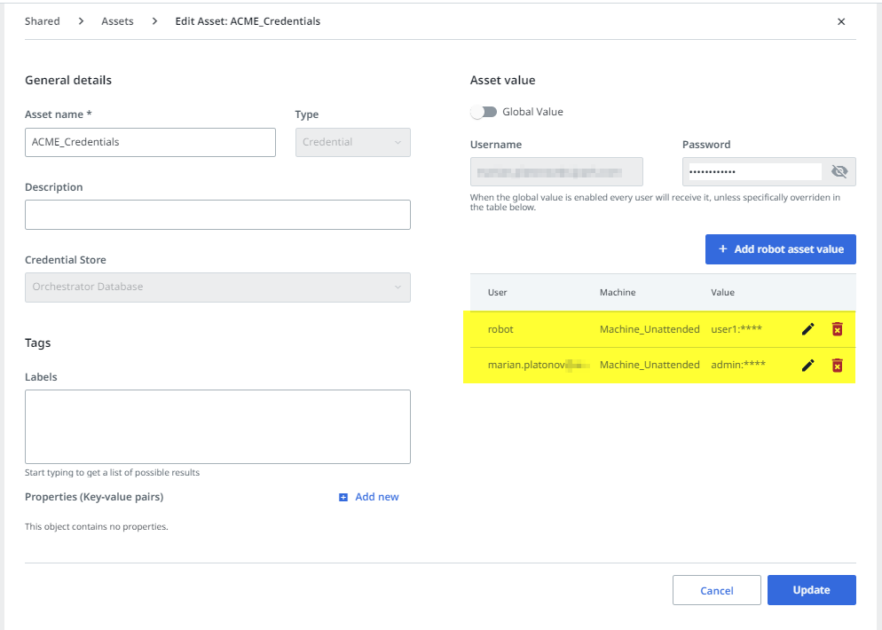 How to set and access multiple credentials for only one asset value? - Orchestrator - UiPath ...