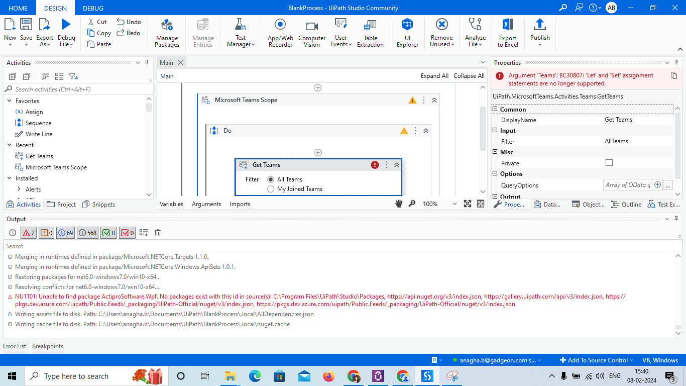 Issue while setting variable in Properties panel - Studio - UiPath ... Issue while setting variable in Properties panel - Studio - UiPath ...