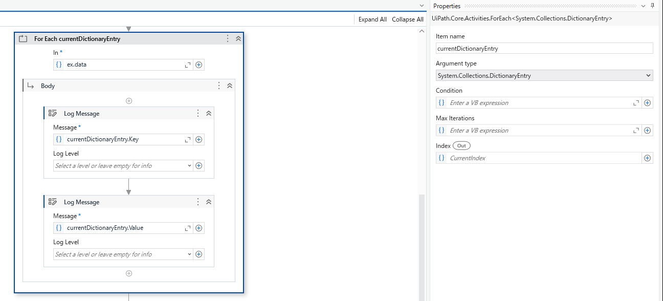exception変数のDataプロパティについて - フォーラム - UiPath Community Forum