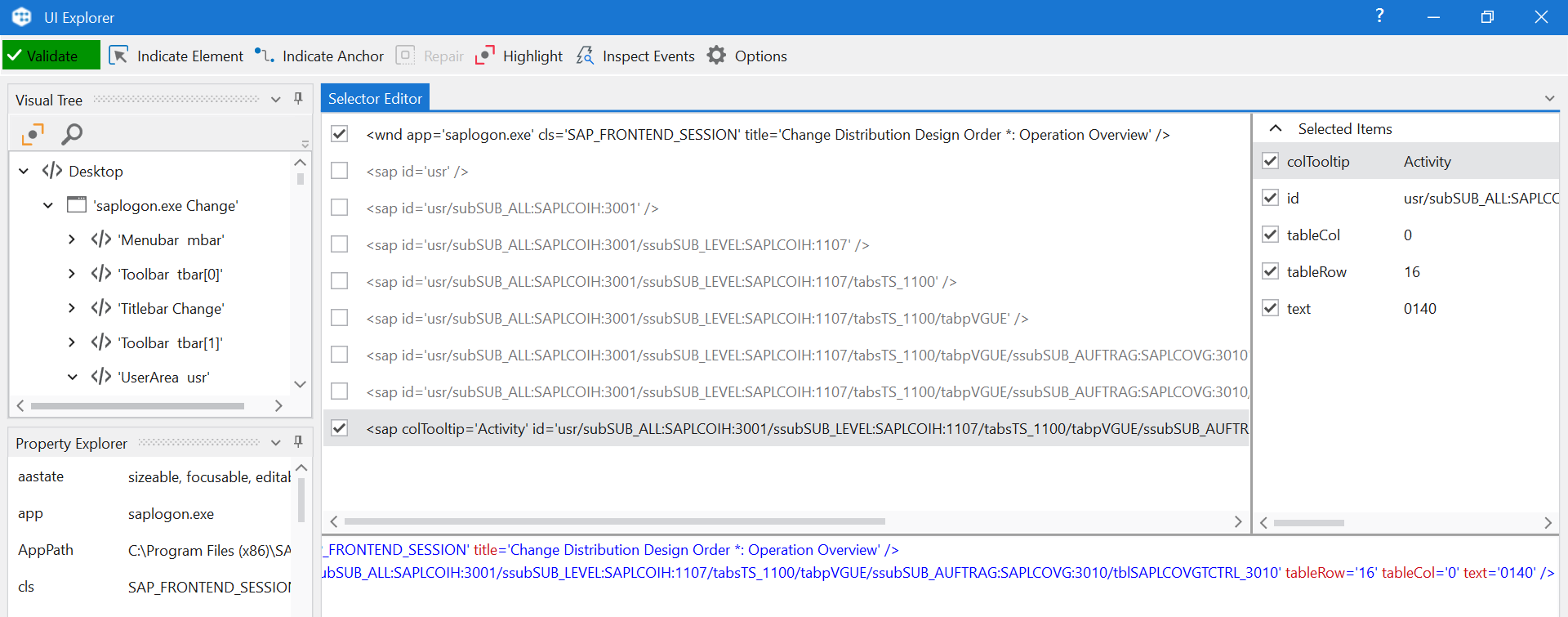 Selector not getting identified and validated - Activities - UiPath Community Forum