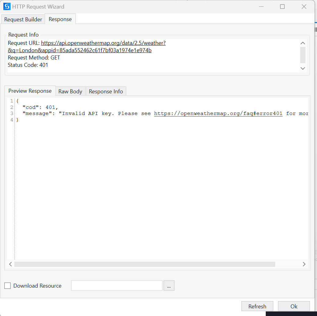 While using HTTP request i am adding parameters but if i add them without "" i am getting error ...