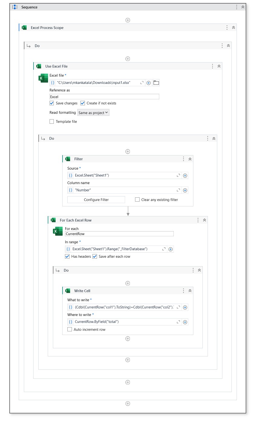 How To Do The Sum Of Two Columns By Filtering The Other Column Automation Ops Uipath 3533