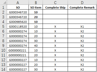 How to input special remark base on row number in excel? - Activities ...