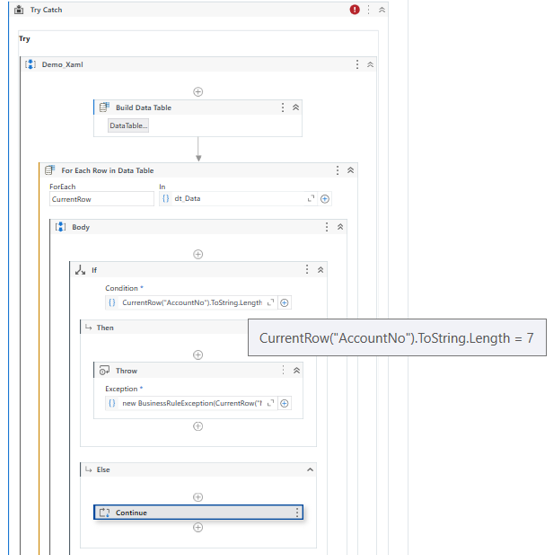 Help how do i create a trycatch for each? - Activities - UiPath ...