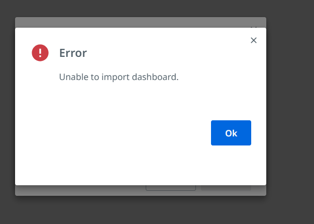 I am getting a uipath insights error while importing lkmld file to insights. screenshot of the ...