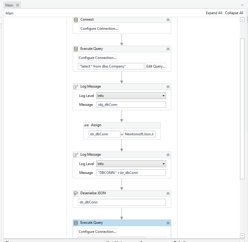 Reframework Storing A Database Connection In The Config Activities Uipath Community Forum