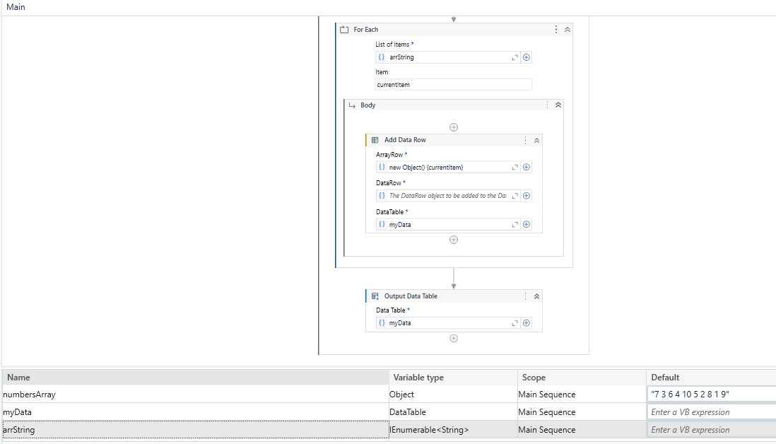 How To Use For Each Loop And Add Data Row With A Splitted String