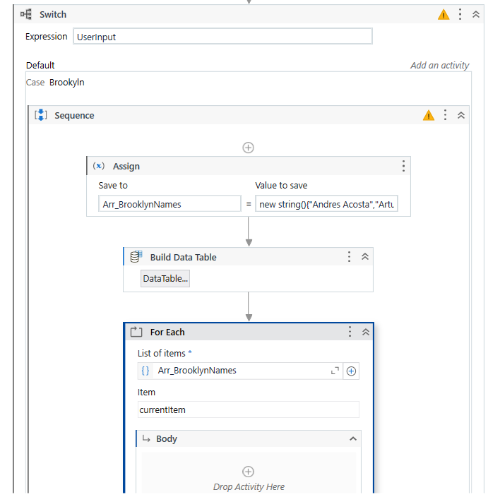 For Each, Array and Input Dialog - Studio - UiPath Community Forum