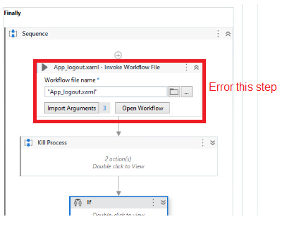 How to manage error in finally block - Activities - UiPath Community Forum