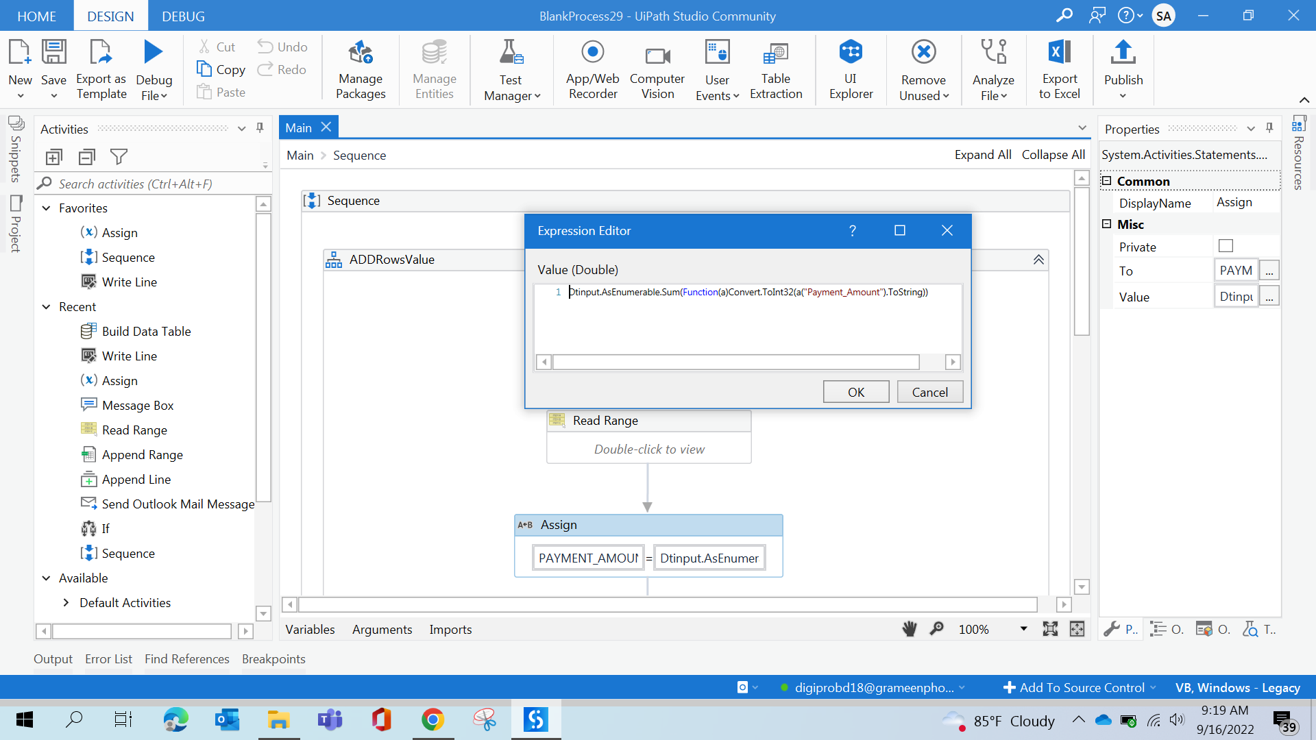 Sum Of Column Data Studio UiPath Community Forum