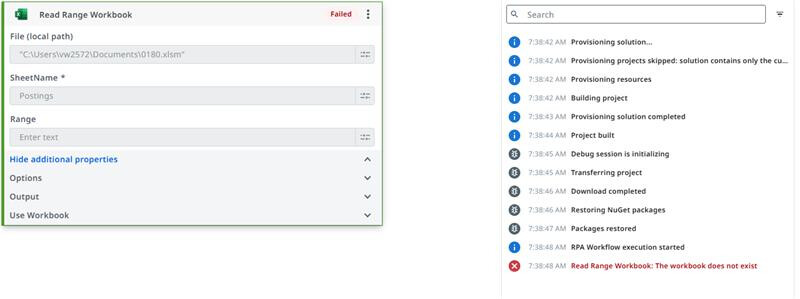 UiPath Cloud Studio Web Read Range activity issue - Studio Web - UiPath ...
