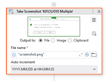How to use Take Screenshot Modern activities Properties - Studio ...