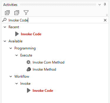 Invoke Code Activity not available in Studio 22.7 in Cross-Platform ...