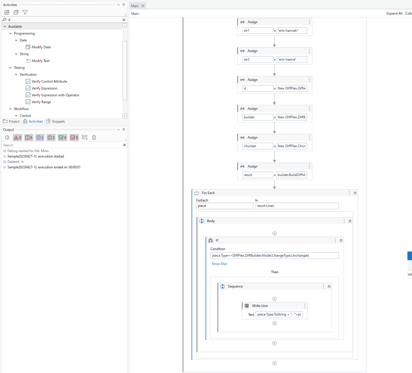 Compare two string and finding the difference - Activities - UiPath ... Compare two string and finding the difference - Activities - UiPath ...