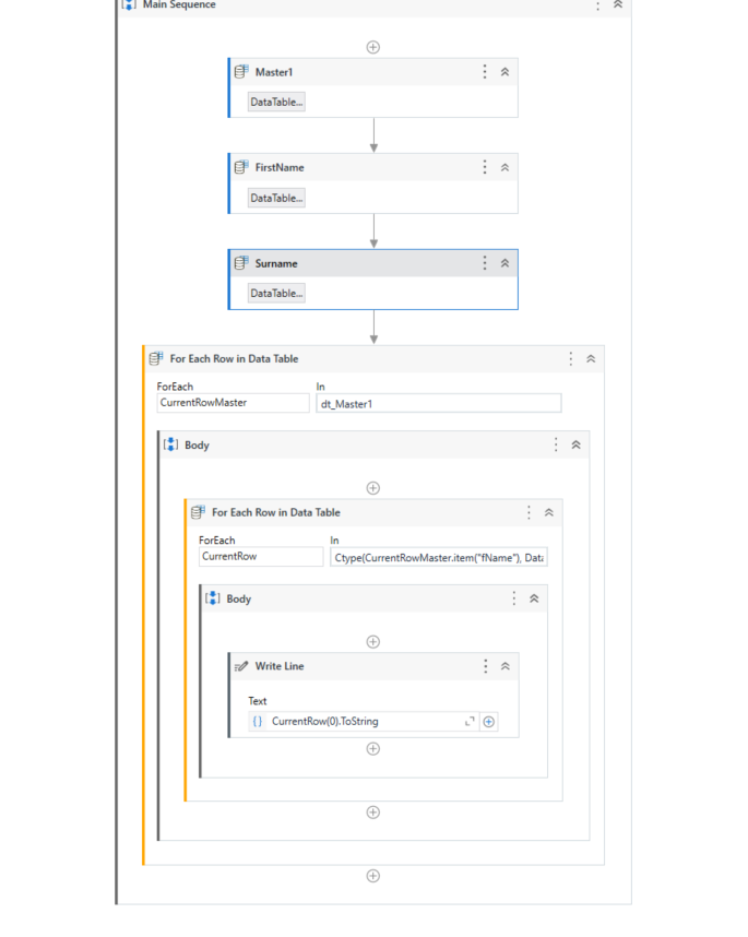 Looping a nested DataTable within a Datatable - Studio - UiPath ...