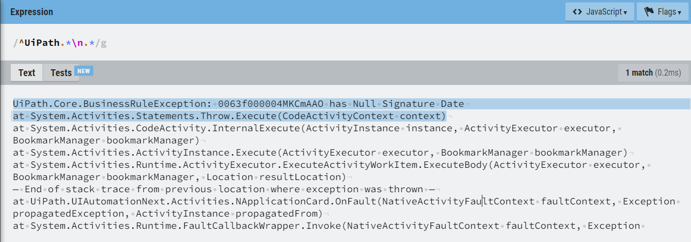 How to extract the first two lines of Exception - Studio - UiPath ...