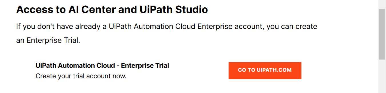 Ai center unavailable in automation cloud - AI Center - UiPath ...