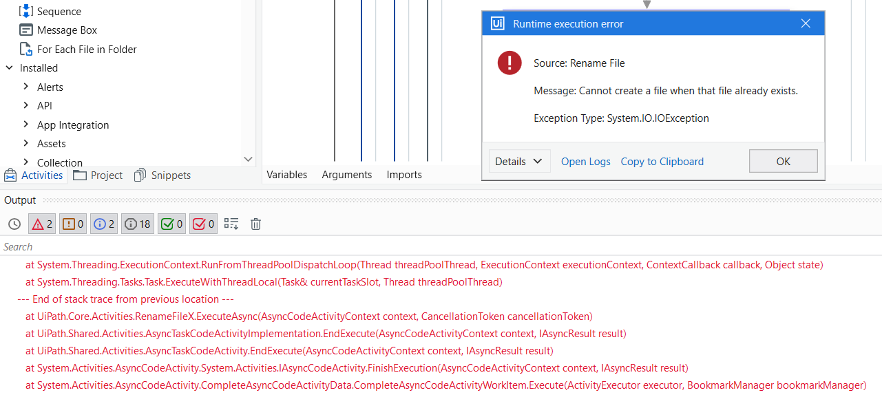How to put a replace existing file in rename file activity - Studio - UiPath Community Forum