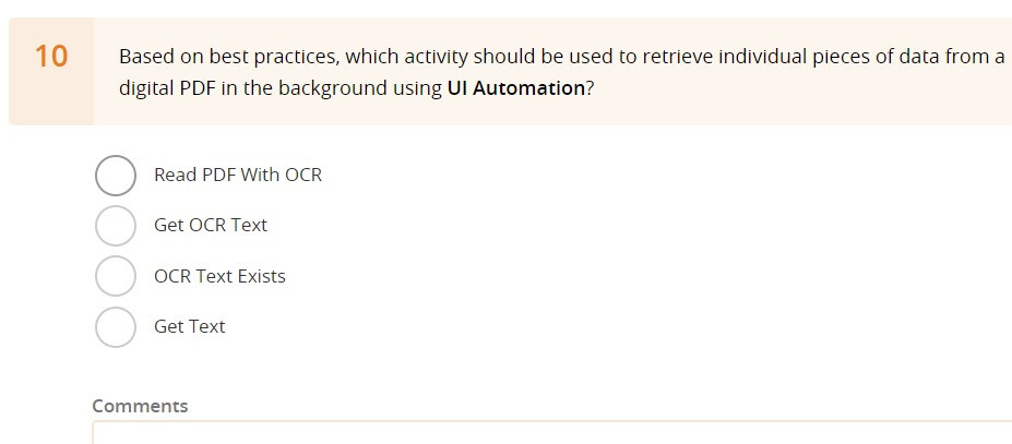 Which activity should be used to retrieve individual pieces of data ...