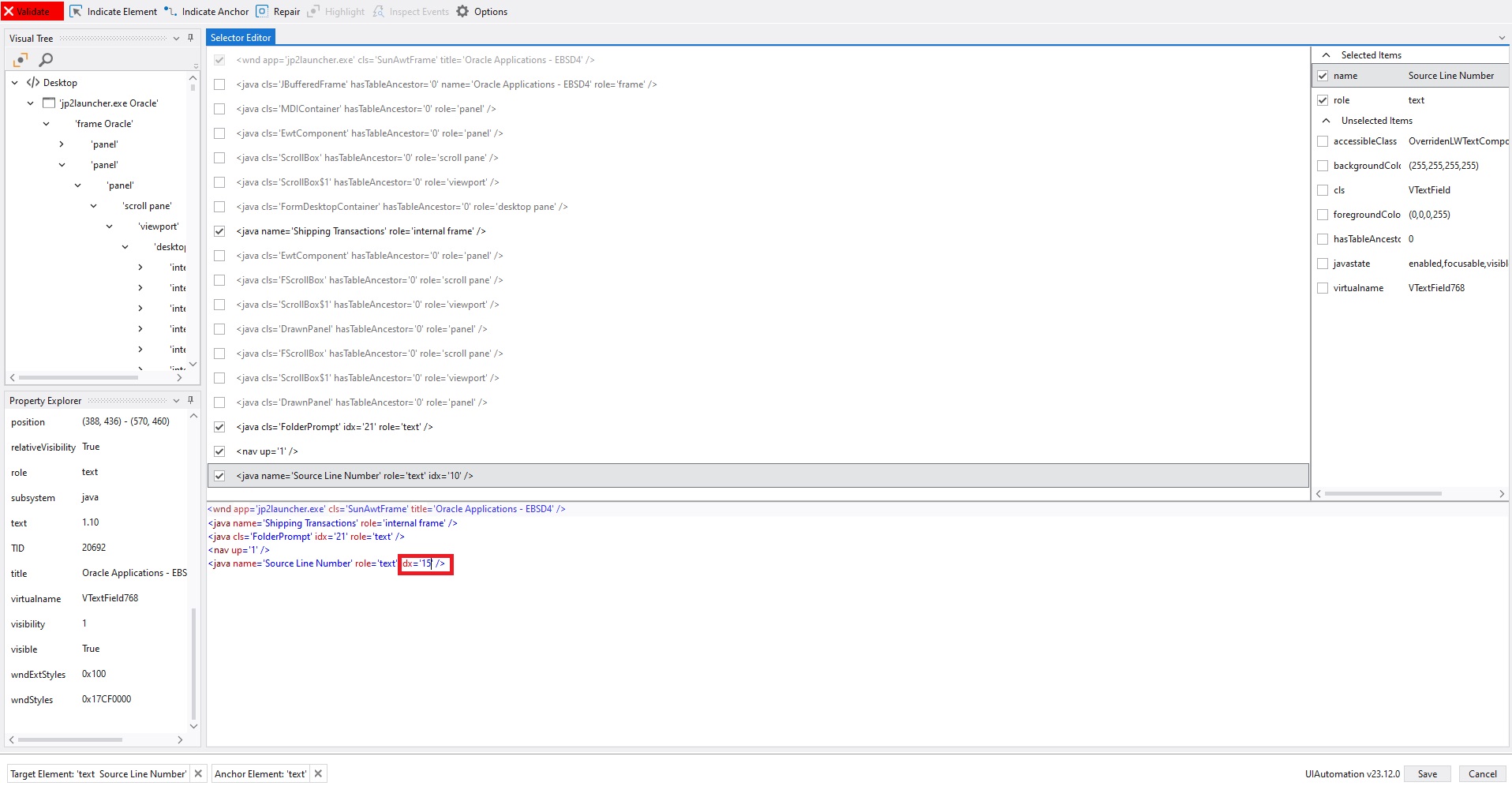 How To Select A Specific Record From Oracle Ebs Application Based On The Value Extracted From