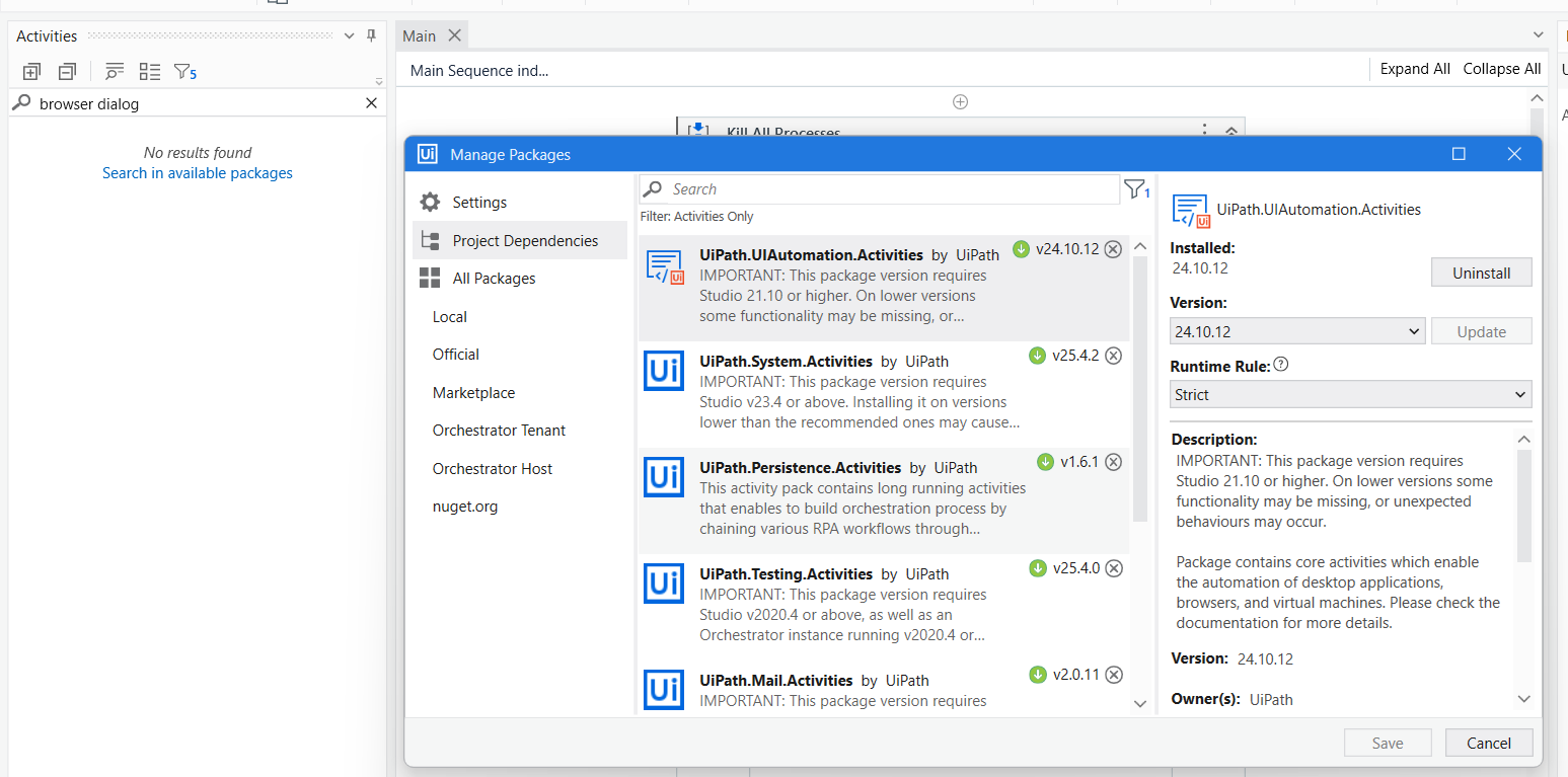 Can not find Browser Dialog Scope - Studio - UiPath Community Forum
