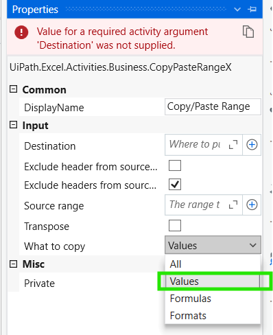 Excel Copy Paste Range Issue - Something Else - UiPath Community Forum