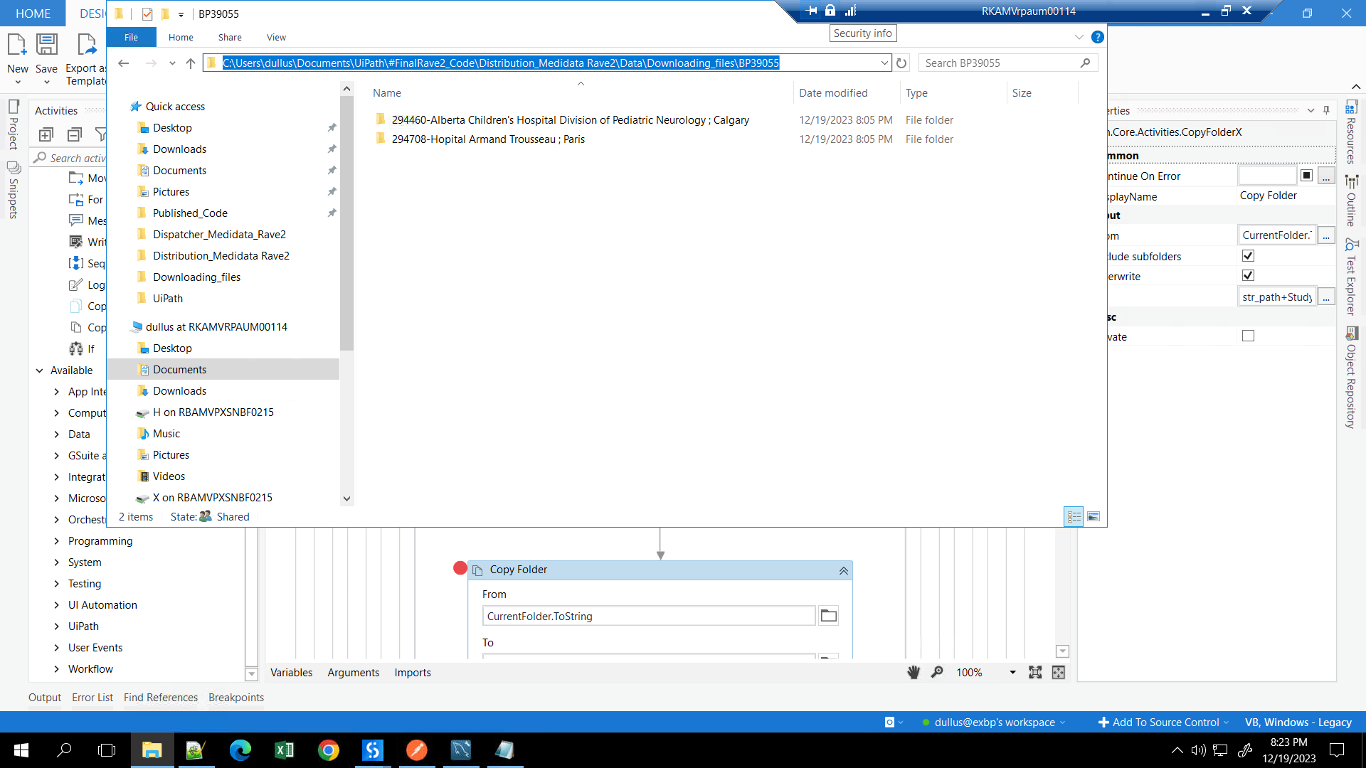 Copy folder activity Error - Studio - UiPath Community Forum Copy folder activity Error - Studio - UiPath Community Forum