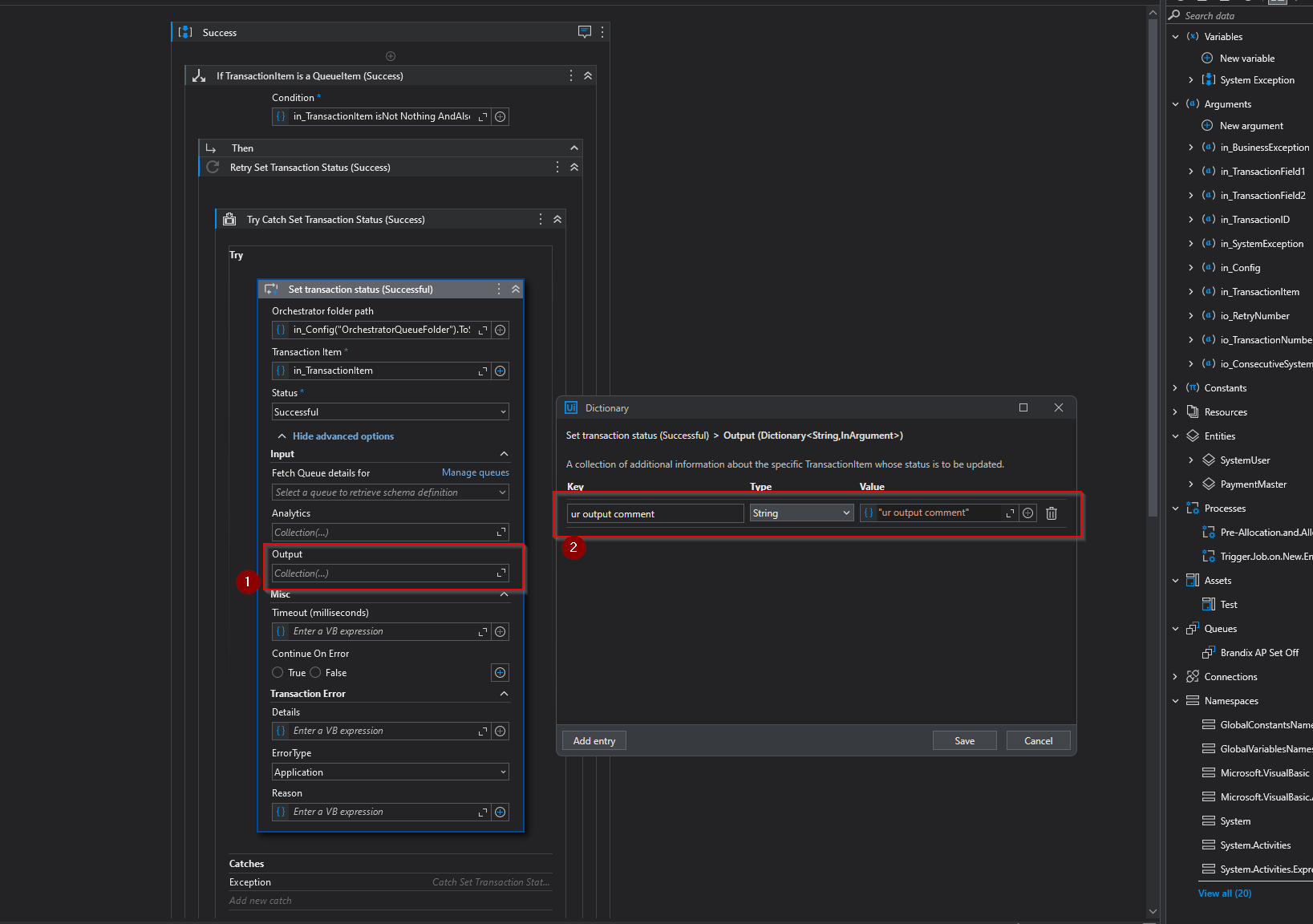How to add comments in queue transaction - Orchestrator - UiPath Community Forum