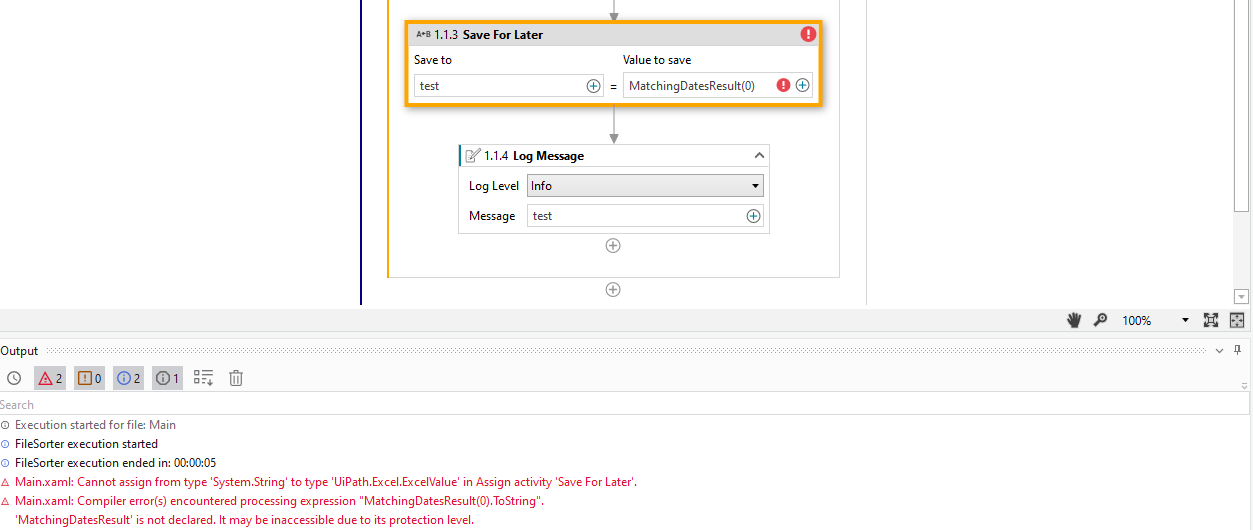 How to access first index of result from activity the Matches and store ...