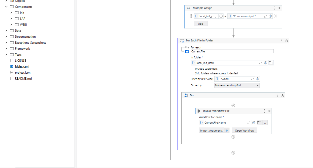 Procedurally invoke workflows from folder - StudioX - UiPath Community ...