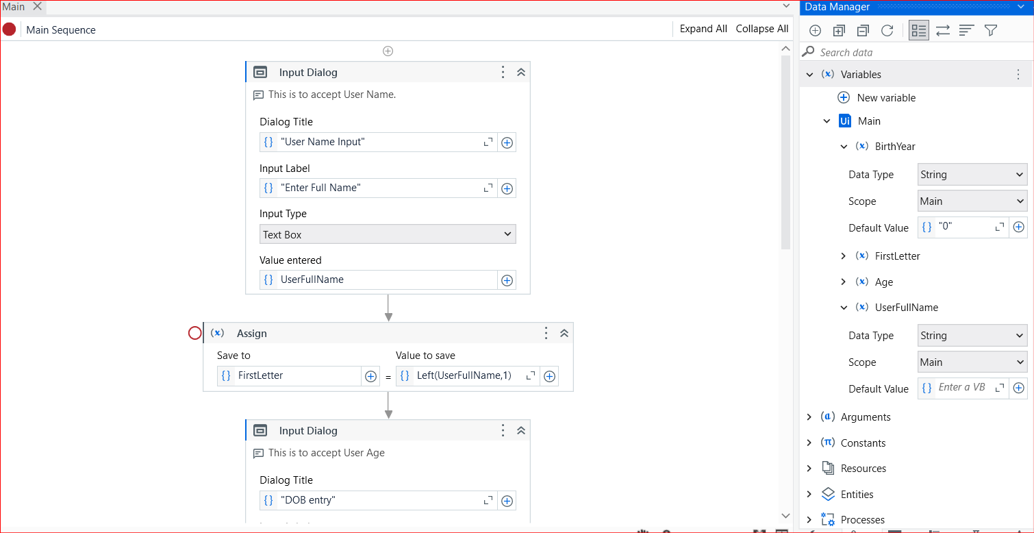 Input Dialog Box not getting displayed - Studio - UiPath Community Forum