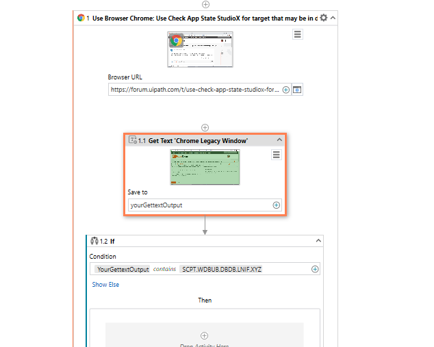 Use Check App State StudioX for target that may be in different ...