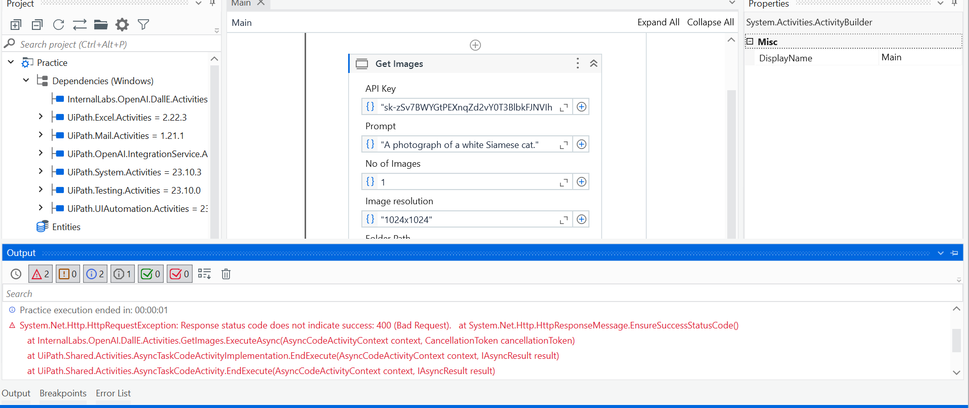 OpenAI Dalle error:-Get Images: Response status code does not indicate ... OpenAI Dalle error:-Get Images: Response status code does not indicate ...