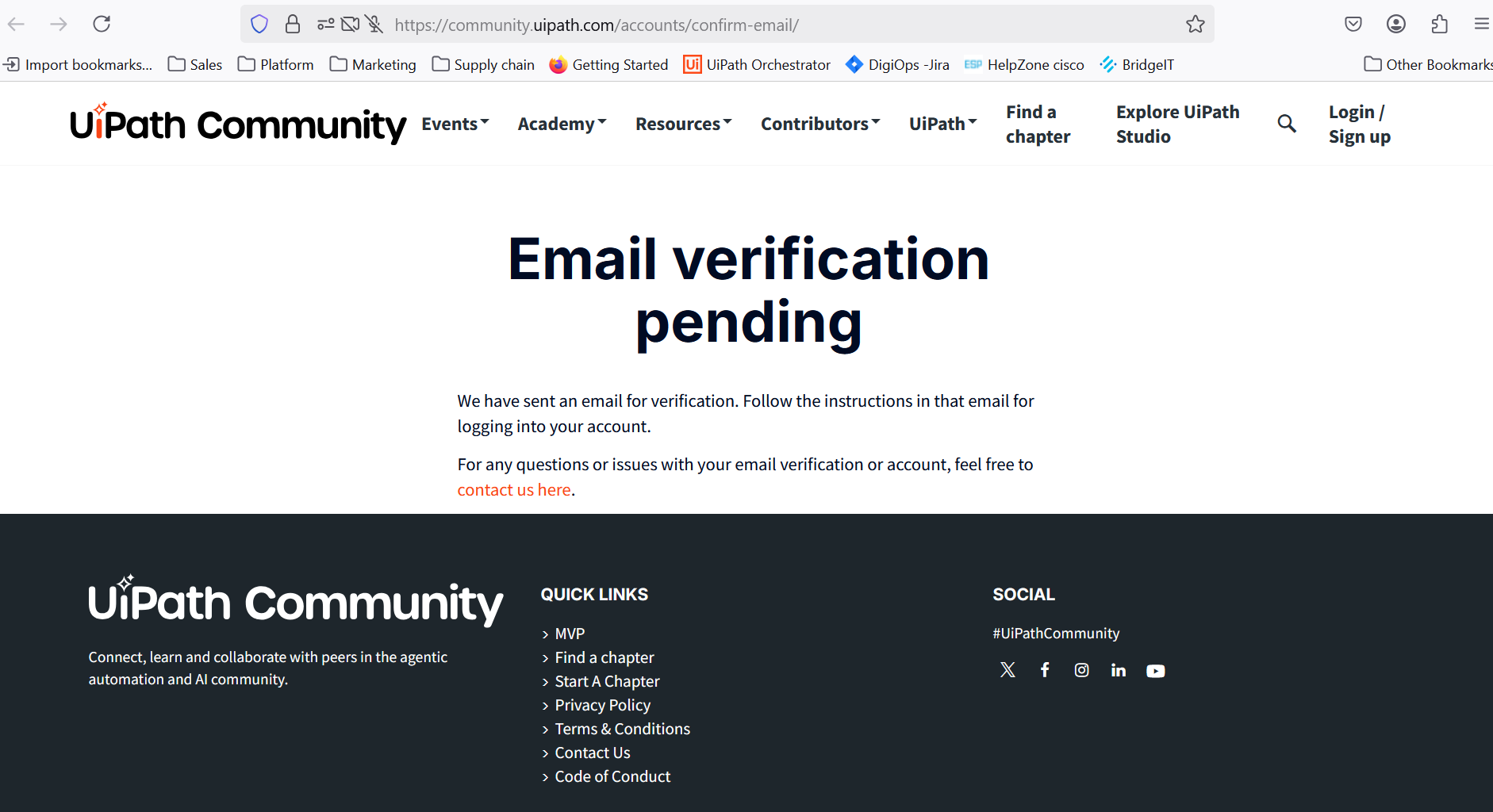 Unable to Register for Events After Email Change – Verification Issue ...