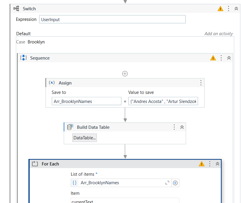 For Each, Array and Input Dialog - Studio - UiPath Community Forum