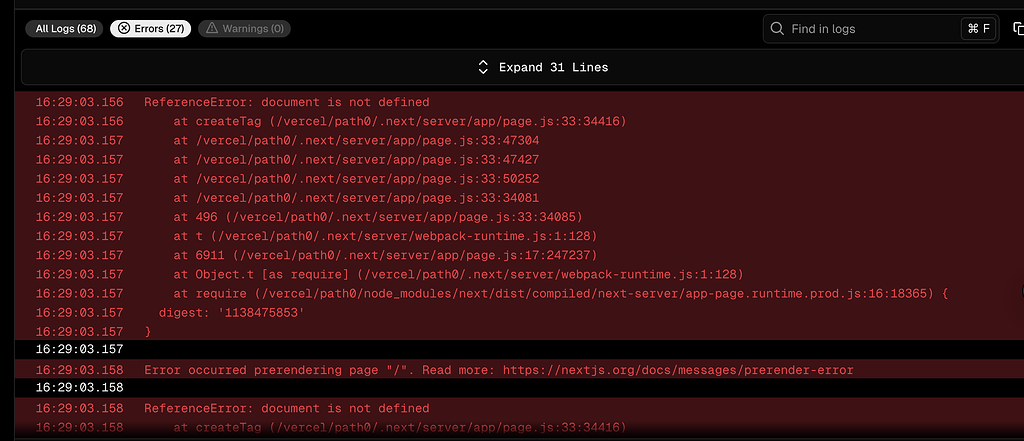 Build error in Vercel but works fine locally - Help - Vercel Community