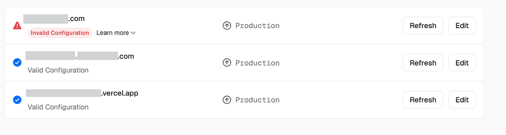 Invalid Domain configuration issues in root domain - Help - Vercel Community