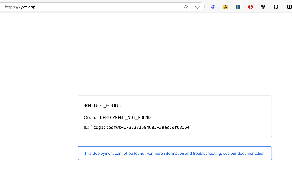 Deployment not found after publishing a subdomain - Help - Vercel Community Deployment not found after publishing a subdomain - Help - Vercel Community