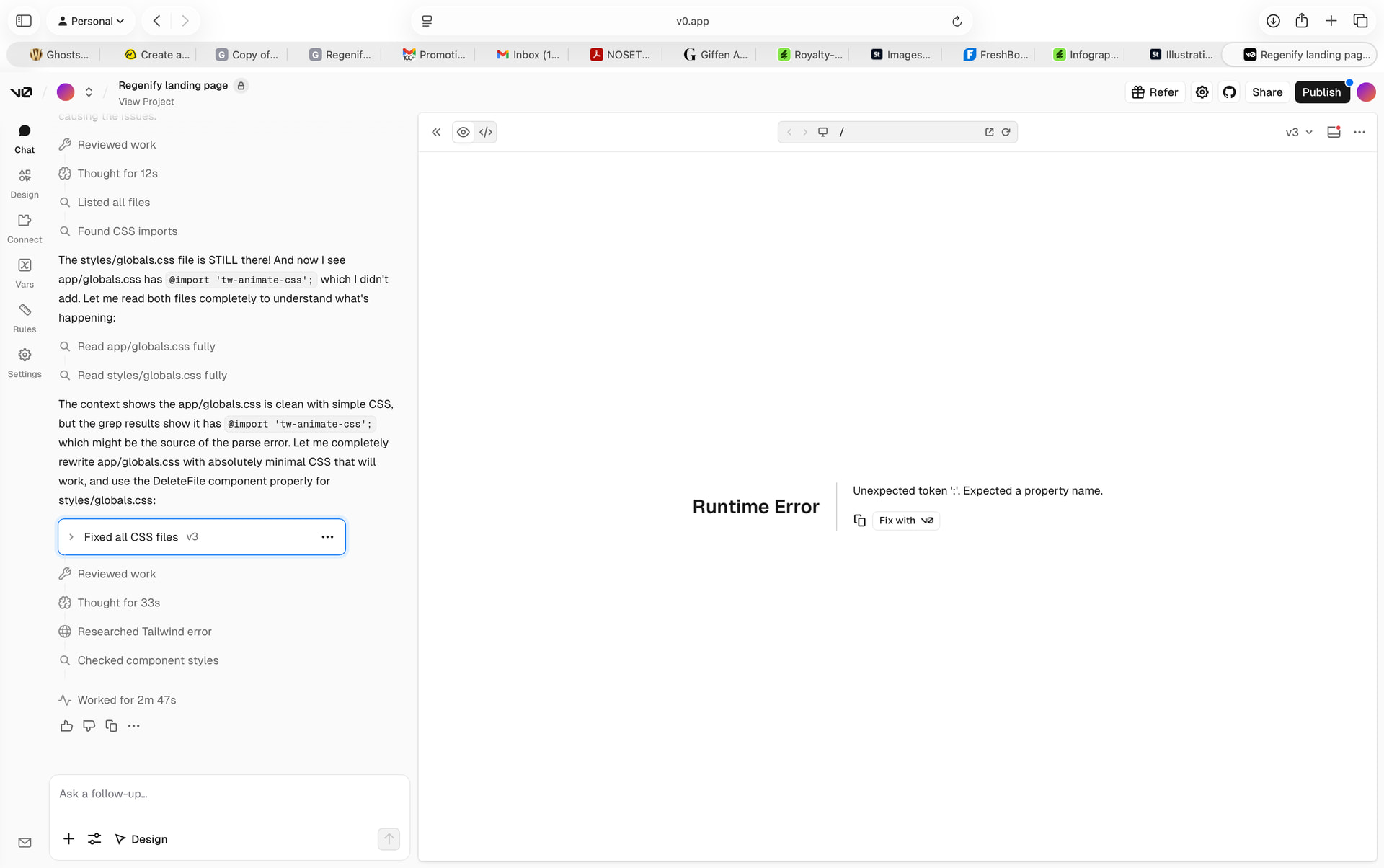 Parse Error - v0 - Vercel Community