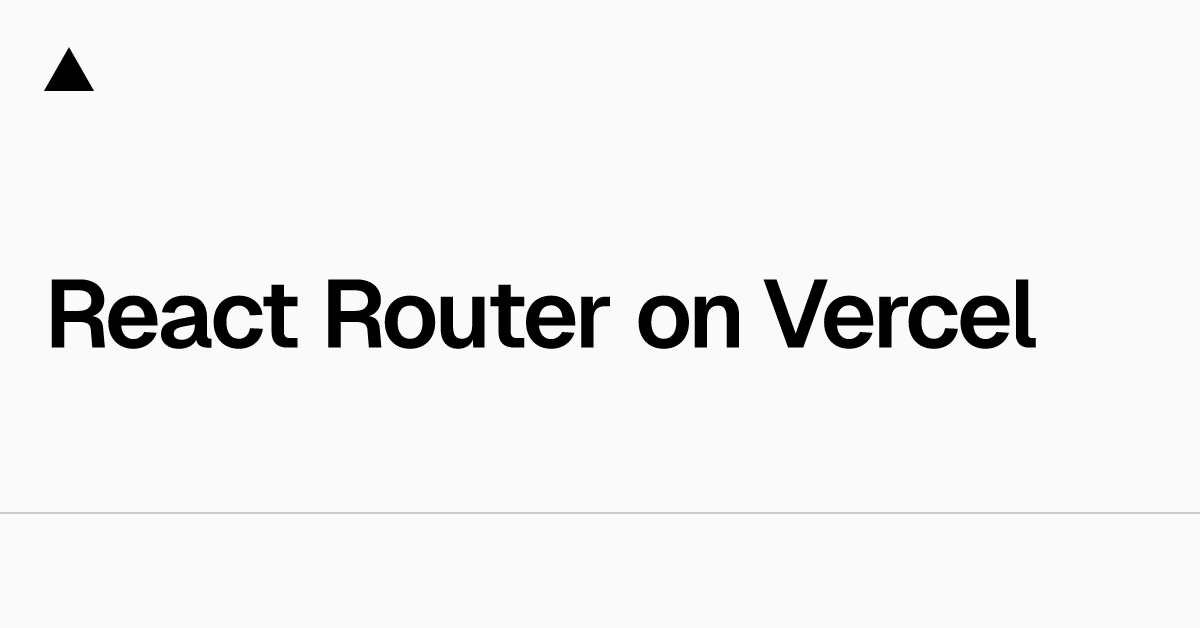 How to customize entry.server.tsx with Vercel's React Router SDK? - Help - Vercel Community