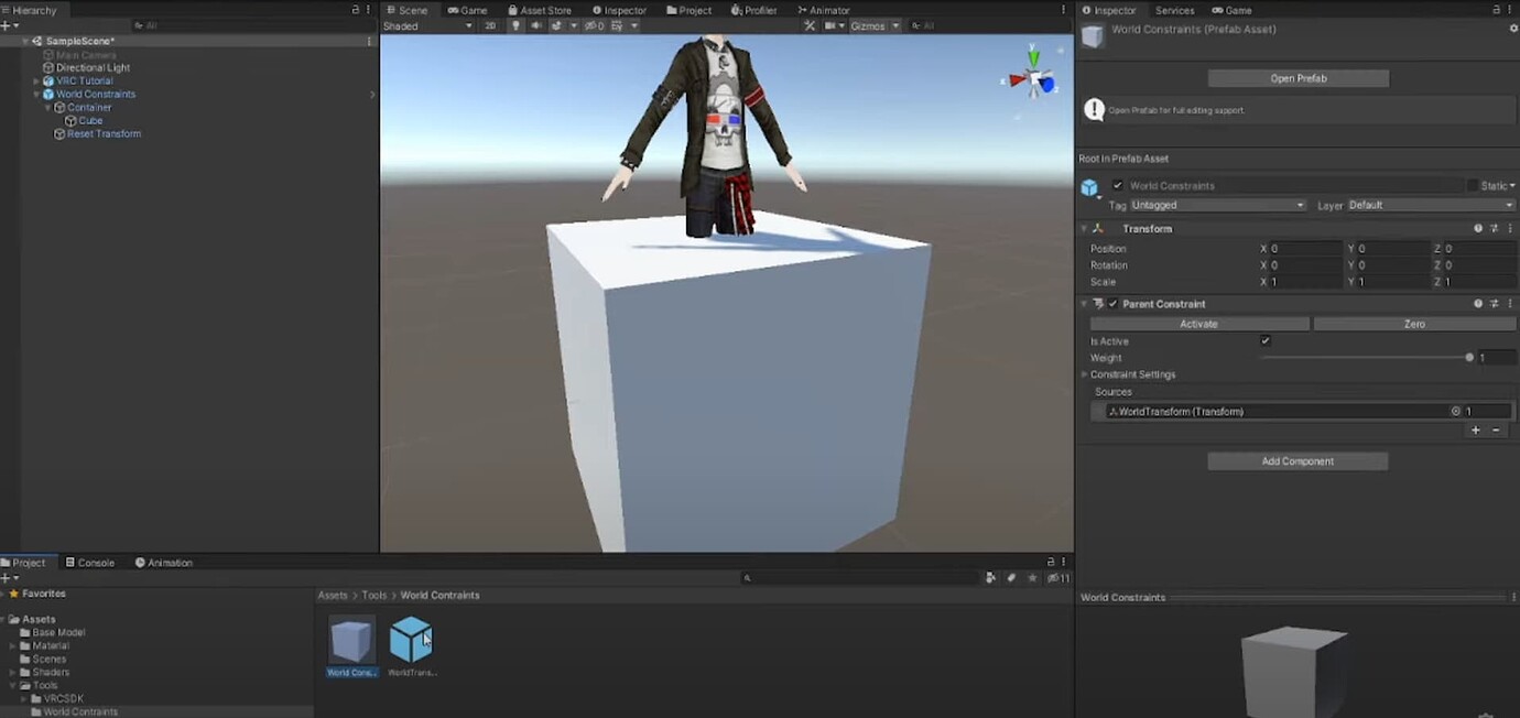 How To Create A Custom World Constraint Tutorials Vrchat Ask Forum