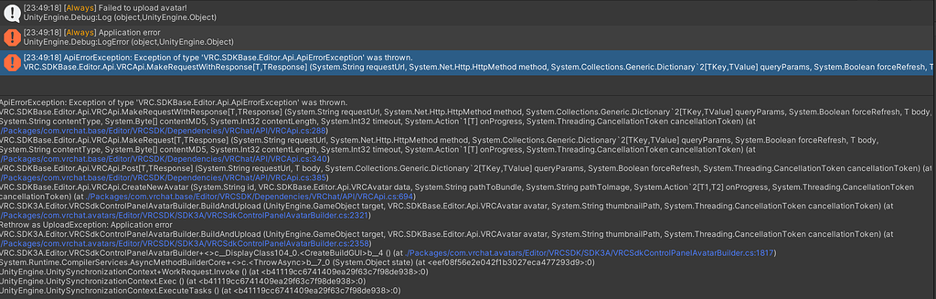 When trying too upload vrc.sdk base error - Help! - VRChat Ask Forum