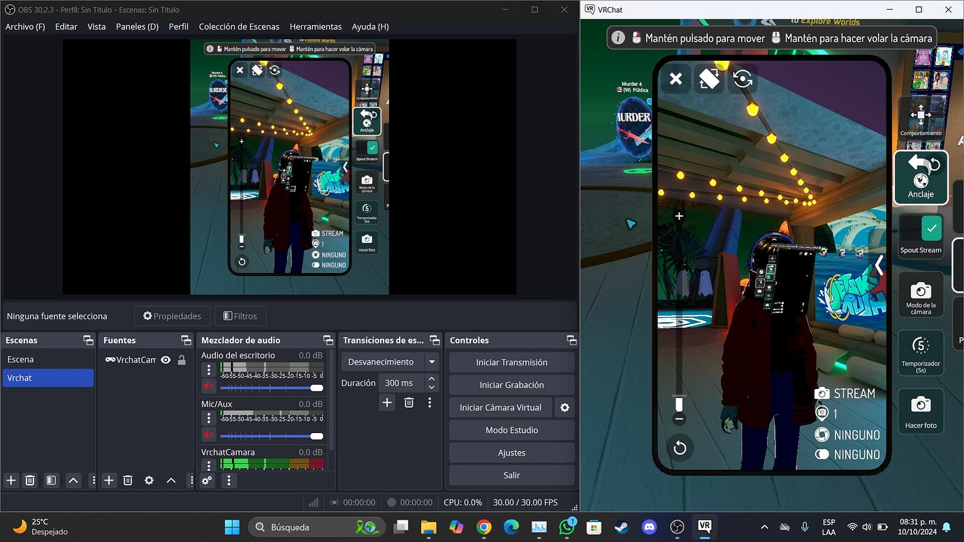 Help with stream camera Desktop - Help! - VRChat Ask Forum