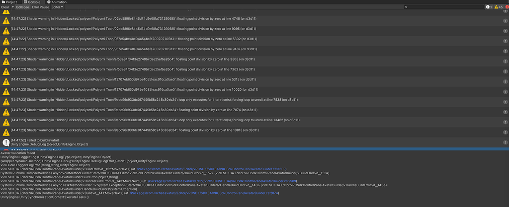 Avatar has been uploading fine till I updated to latest VRC SDK in ...