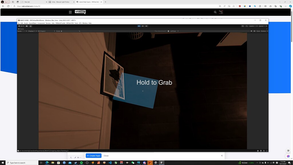 PLS HELP! PICKUP OBJECTS turned transparent problem! 2022.3.22.f1 ...