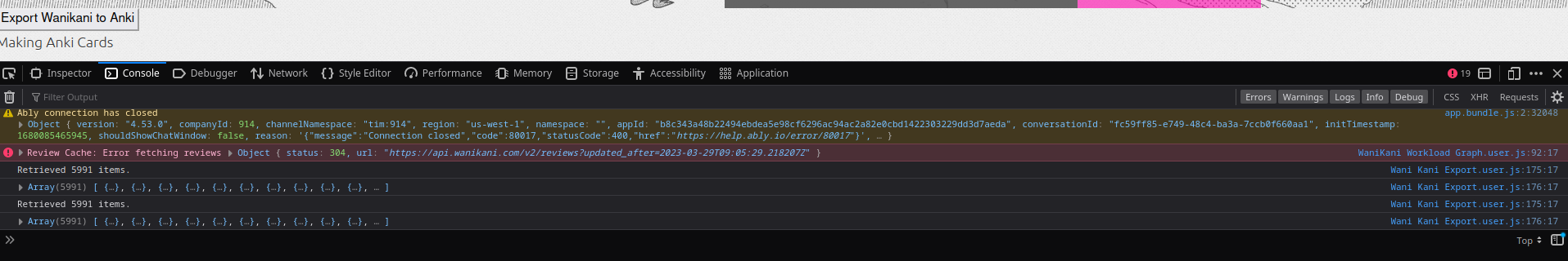 [Userscript]: Wani Kani Export -> Anki - API And Third-Party Apps ...